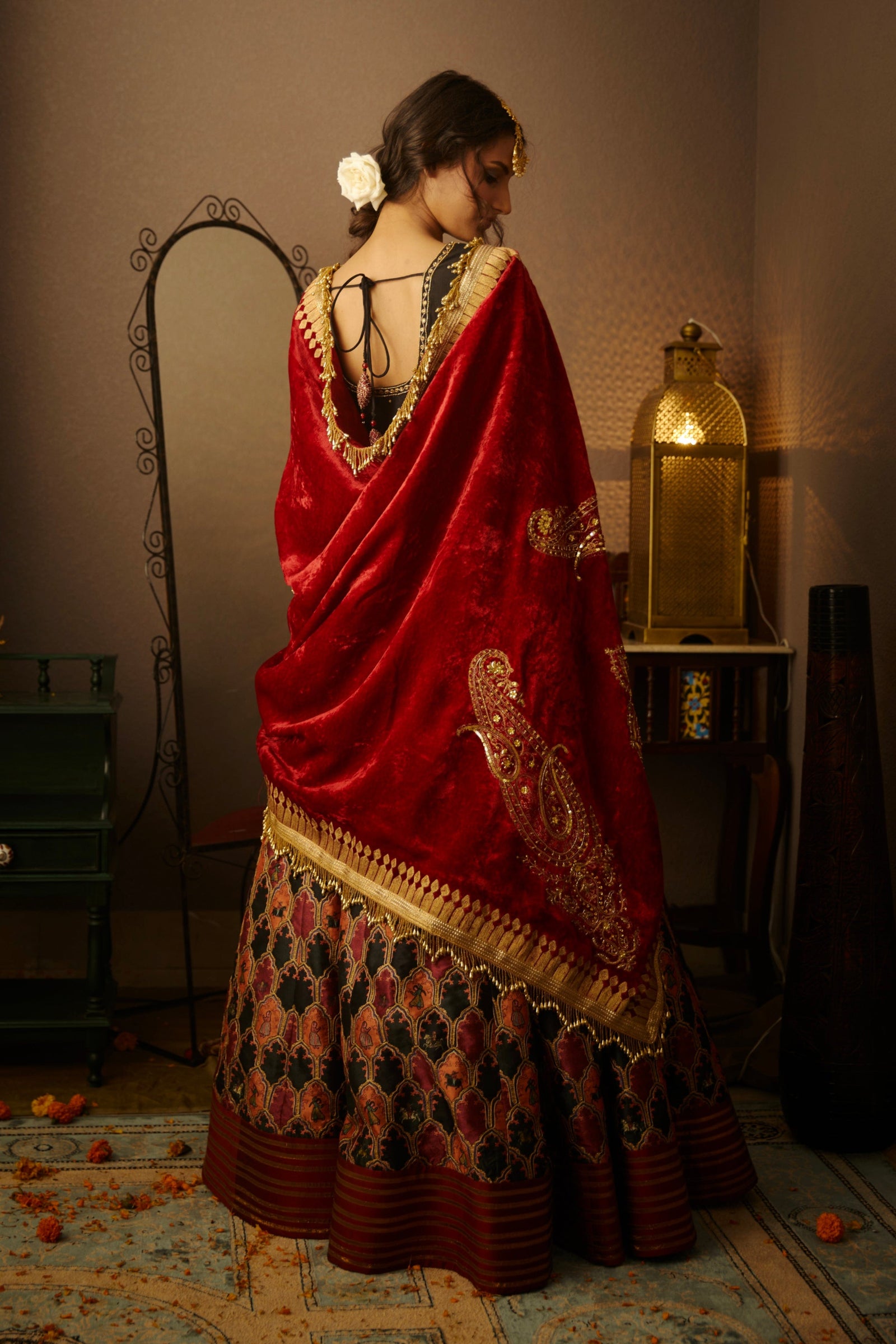 Designer Doshala for Women | Bridal Velvet Shawl Design Online